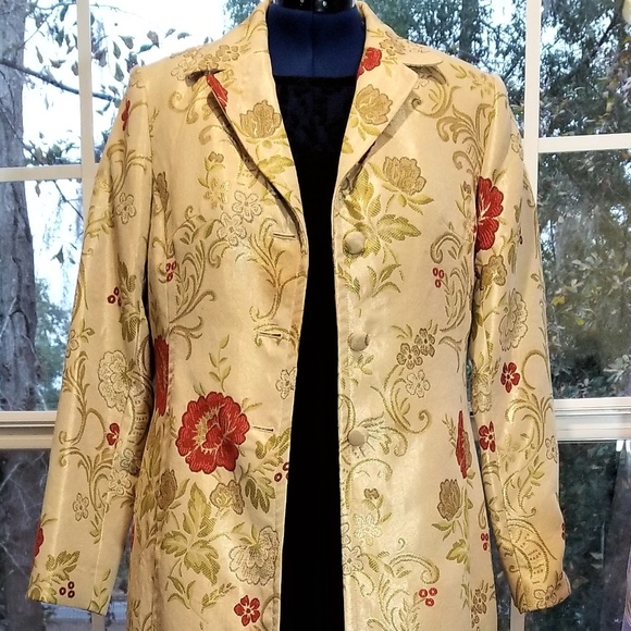 Apostrophe | Jackets & Coats | Apostrophe Gold Brocade Jacket | Poshmark